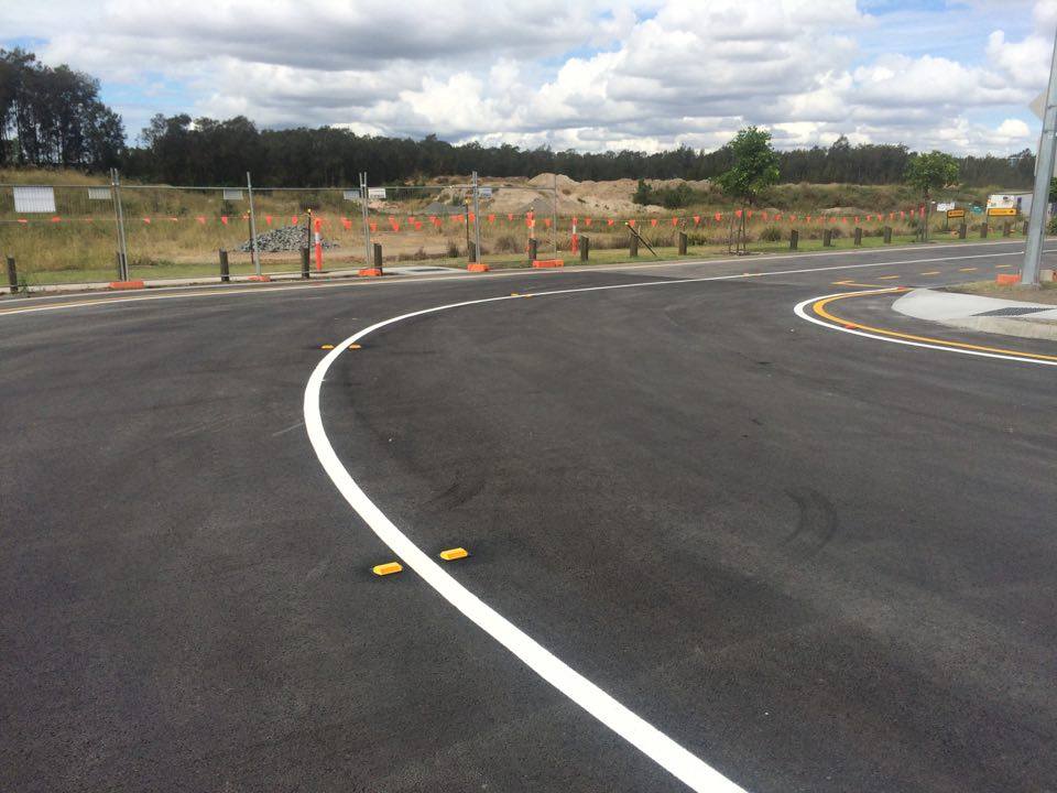 Corner - Suncoast Road Marking